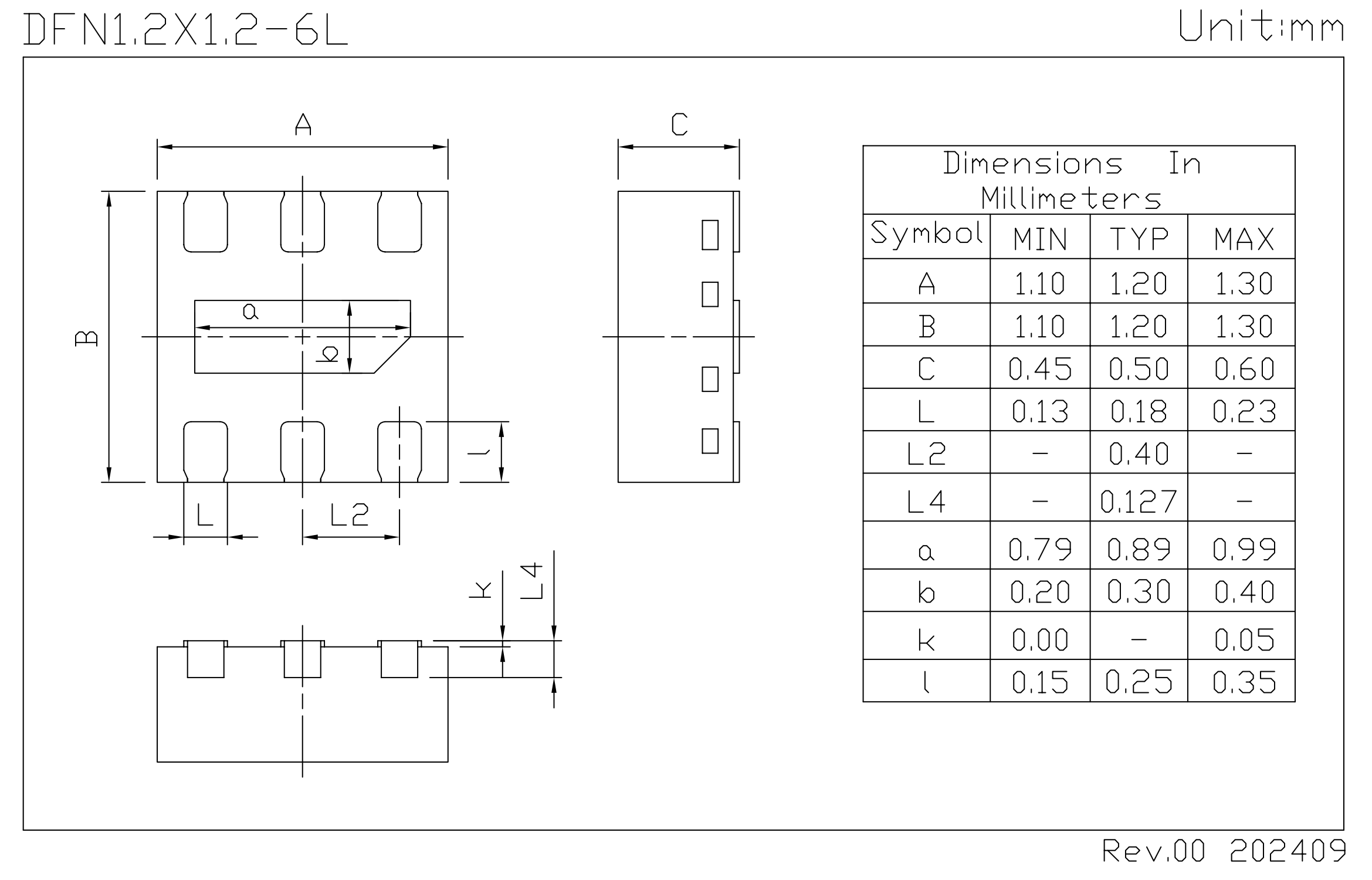 DFN1.2×1.2-6L-佛山市蓝箭电子股份有限公司